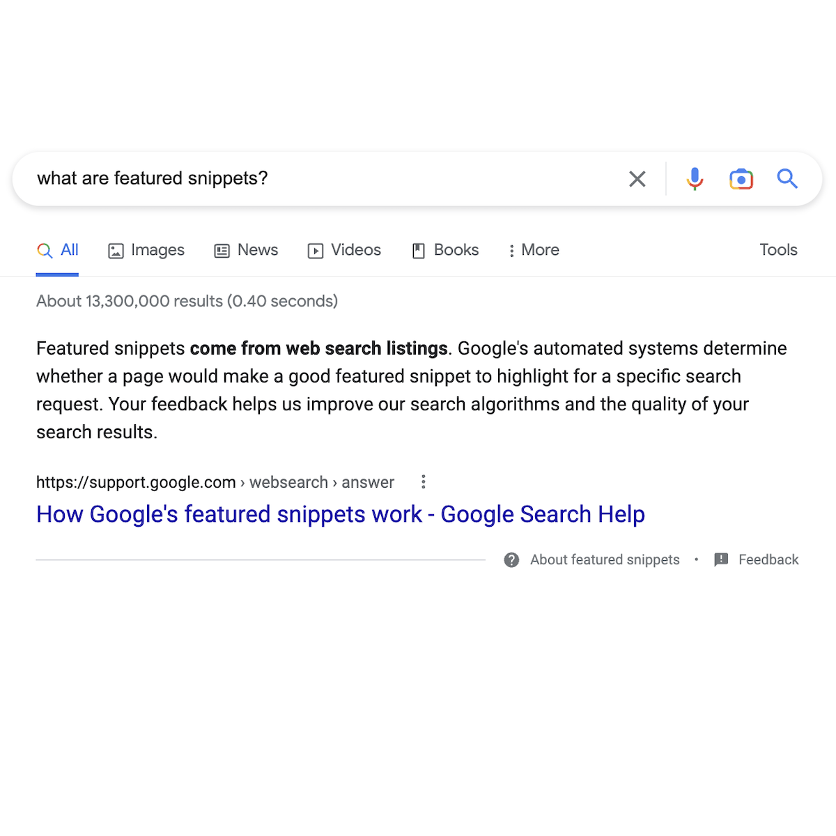 "I wish there was a way to turn off snippets."
